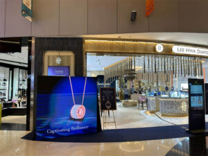 Crystal Led Screen Transparent Jewelry Stores Window Showcase Display ...