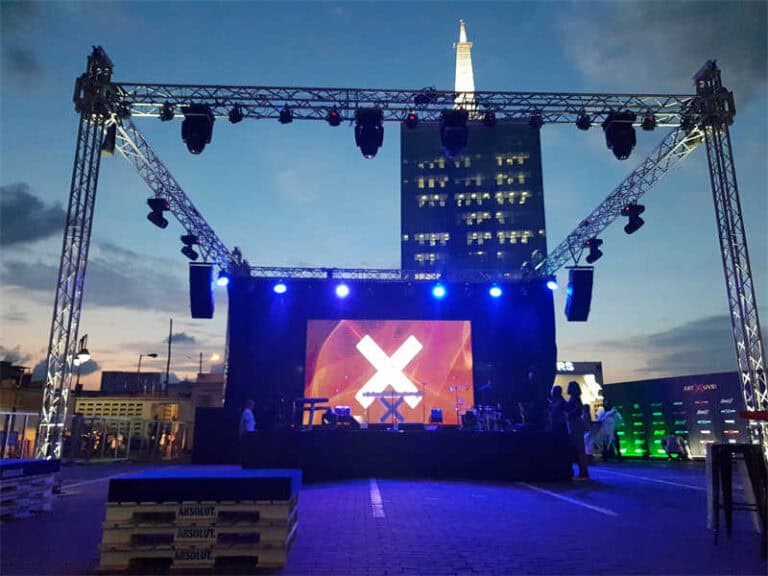 Stage background led display big screen rental factory